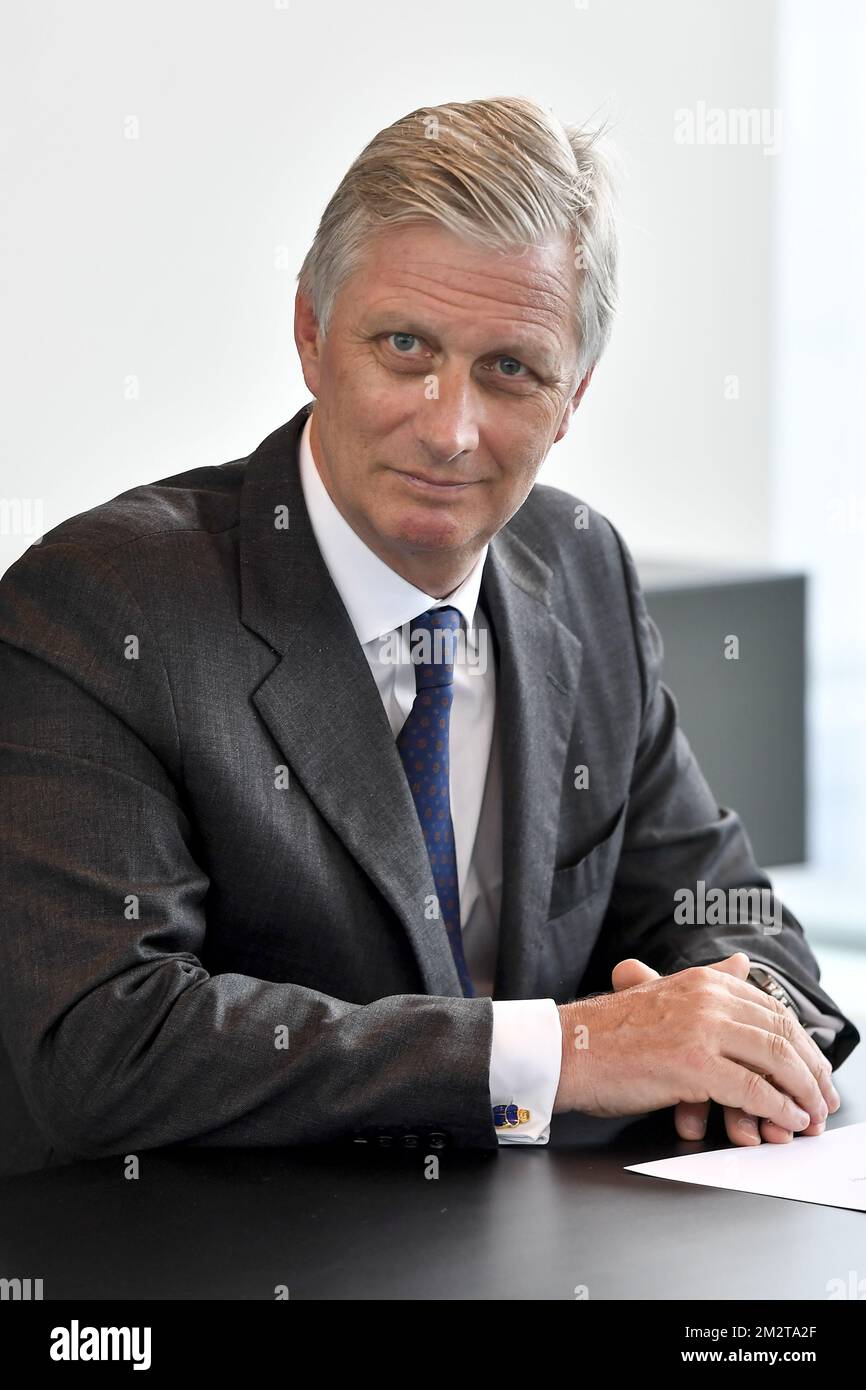 King Philippe - Filip of Belgium pictured during a visit of the King to ...