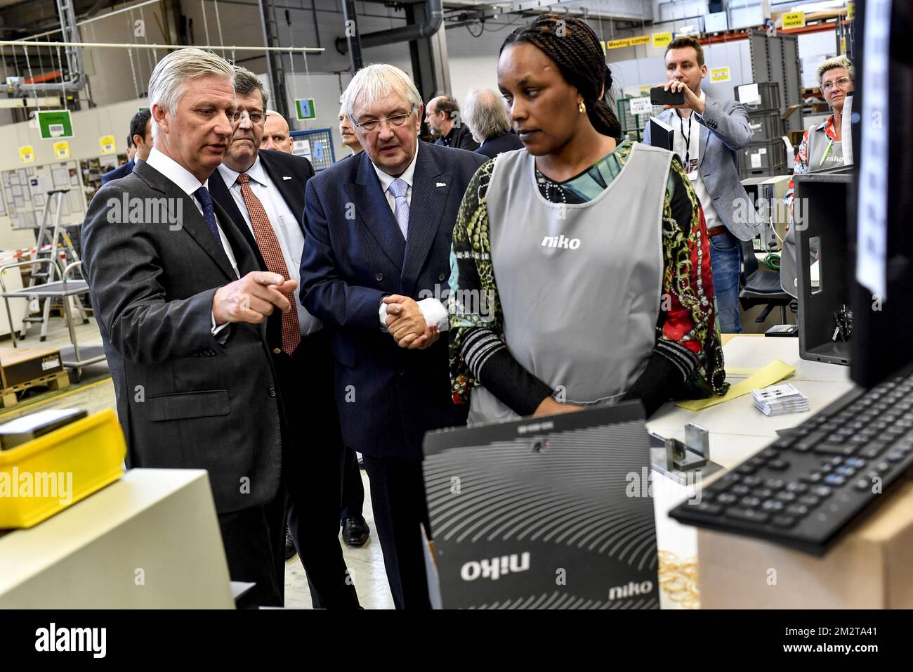 King Philippe - Filip of Belgium and Niko Chairman Rudy Mattheus ...