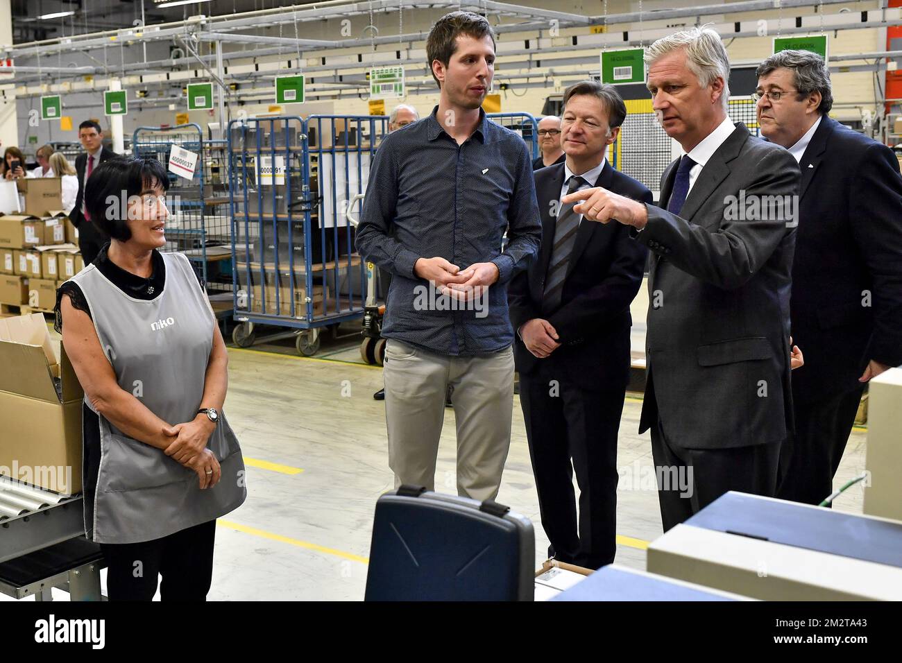 King Philippe - Filip of Belgium and Niko Executive Director Jo De ...