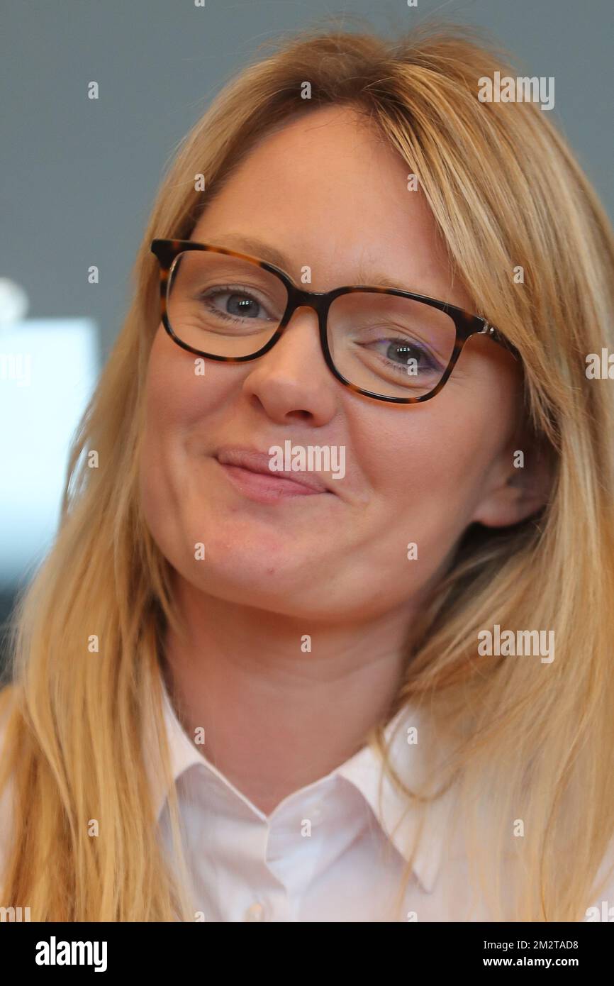 Nathalie Stevens pictured during the award ceremony for the 'Talents ...