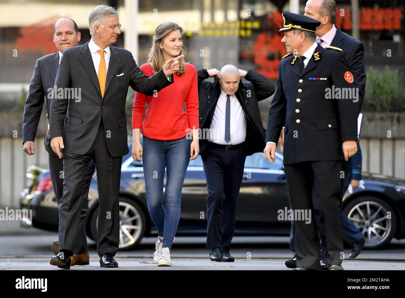 King Philippe - Filip of Belgium and Crown Princess Elisabeth pictured ...