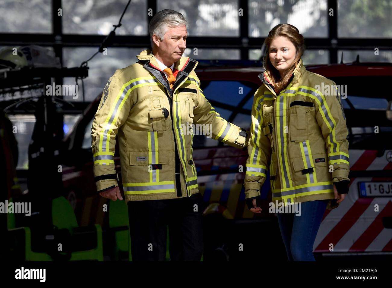 King Philippe - Filip of Belgium and Crown Princess Elisabeth pictured ...