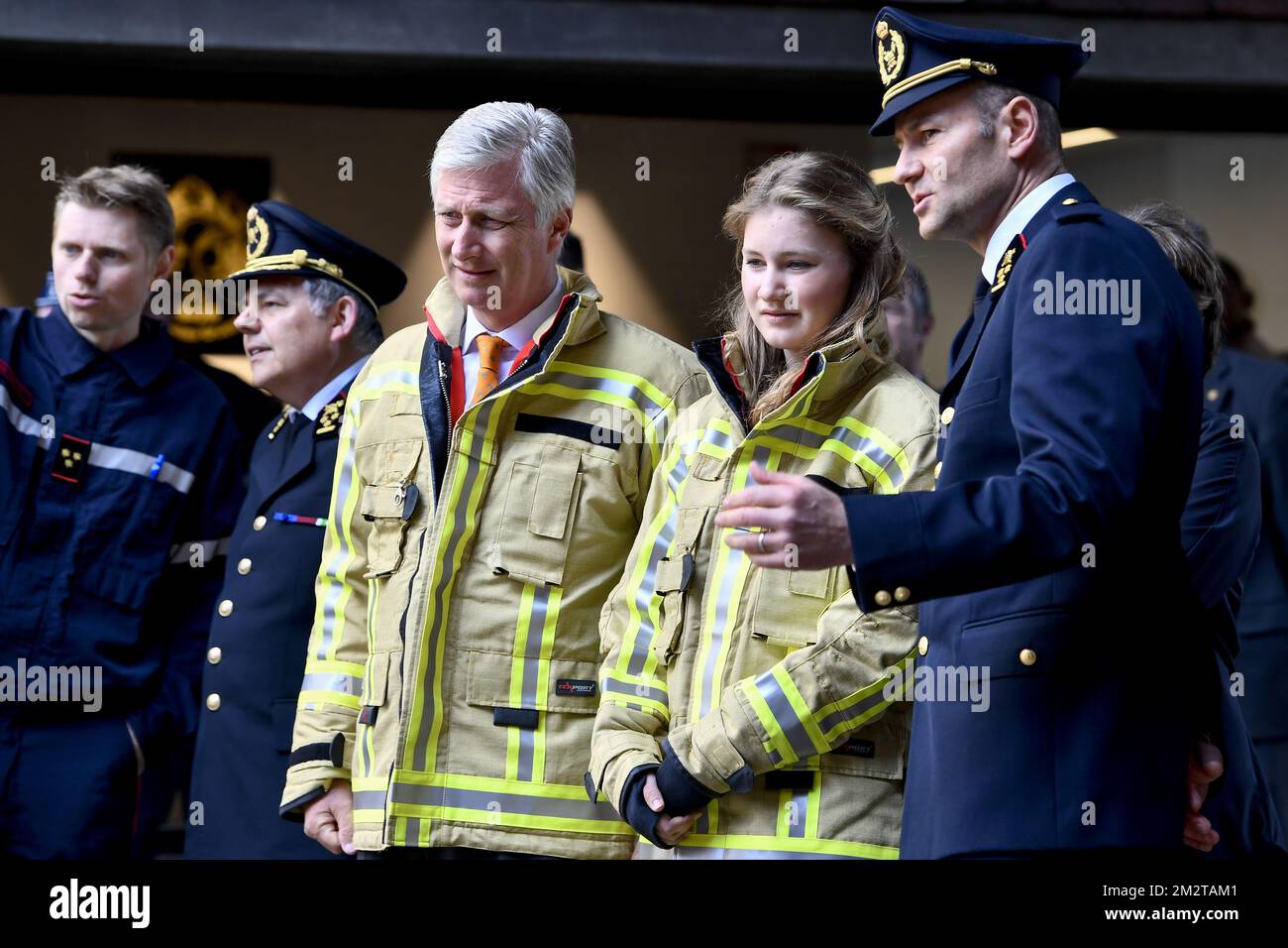 King Philippe - Filip of Belgium and Crown Princess Elisabeth pictured ...