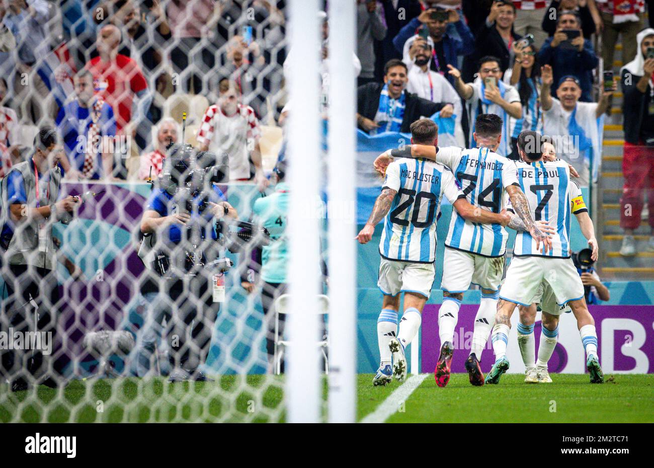 Doha, Qatar. 13th Dec, 2022. Alexis Mac Allister (Arg), Enzo Fernandez ...