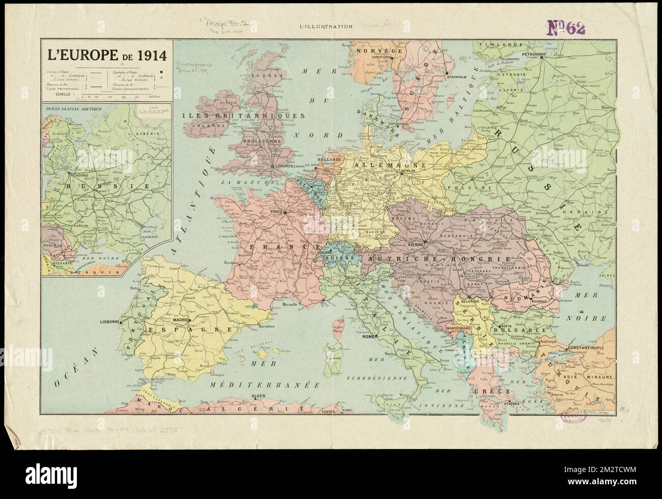 L'Europe de 1914 , Europe, Maps Norman B. Leventhal Map Center ...