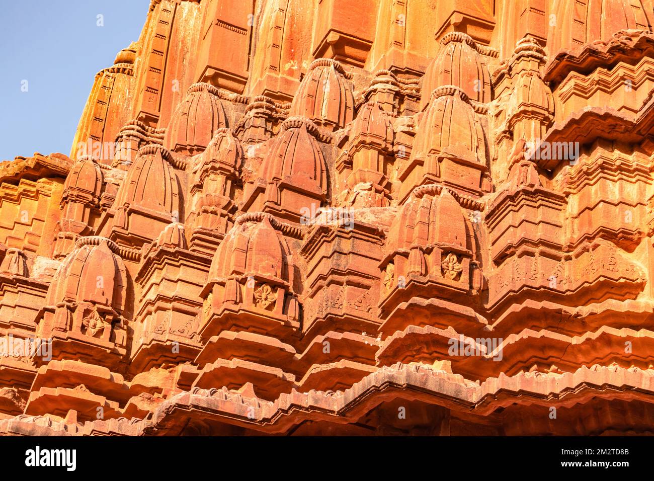 ancient hindu temple architecture from unique angle at day Stock Photo ...