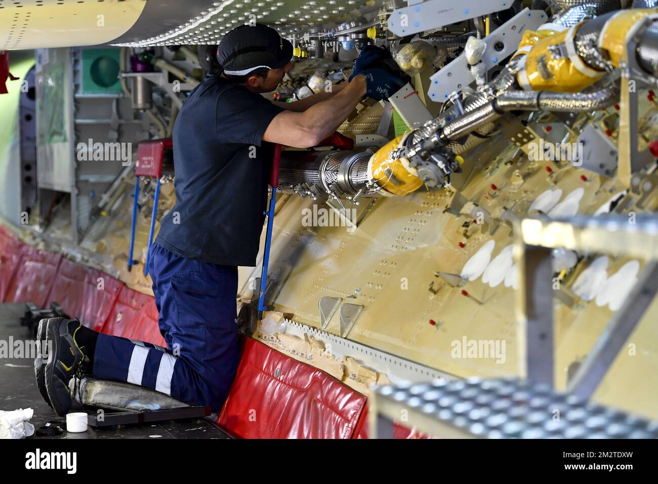 Illustration picture shows a visit to the assembly plant that will ...