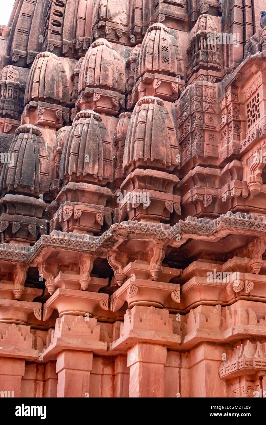 ancient hindu temple architecture from unique angle at day Stock Photo ...