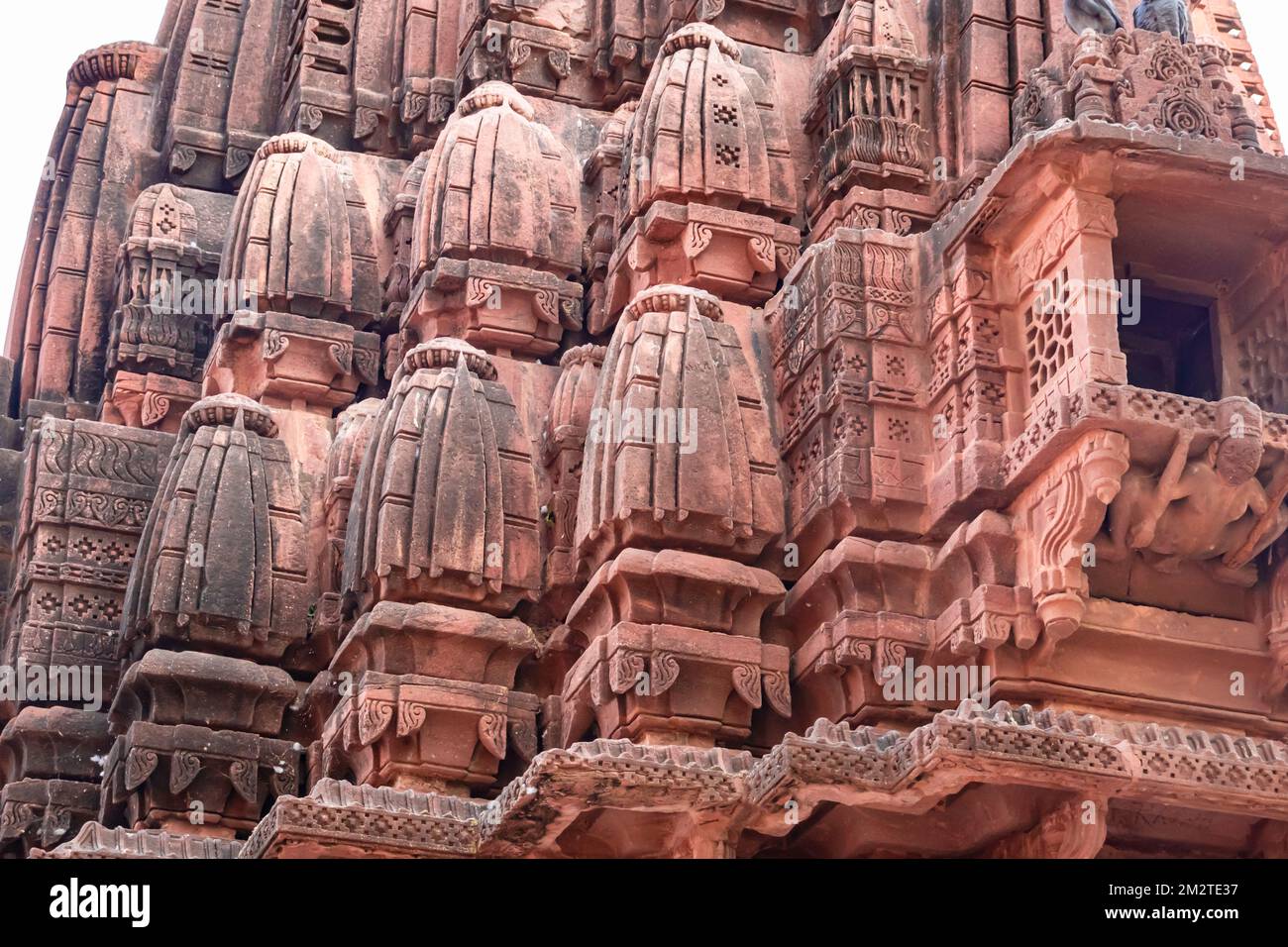 ancient hindu temple architecture from unique angle at day Stock Photo ...