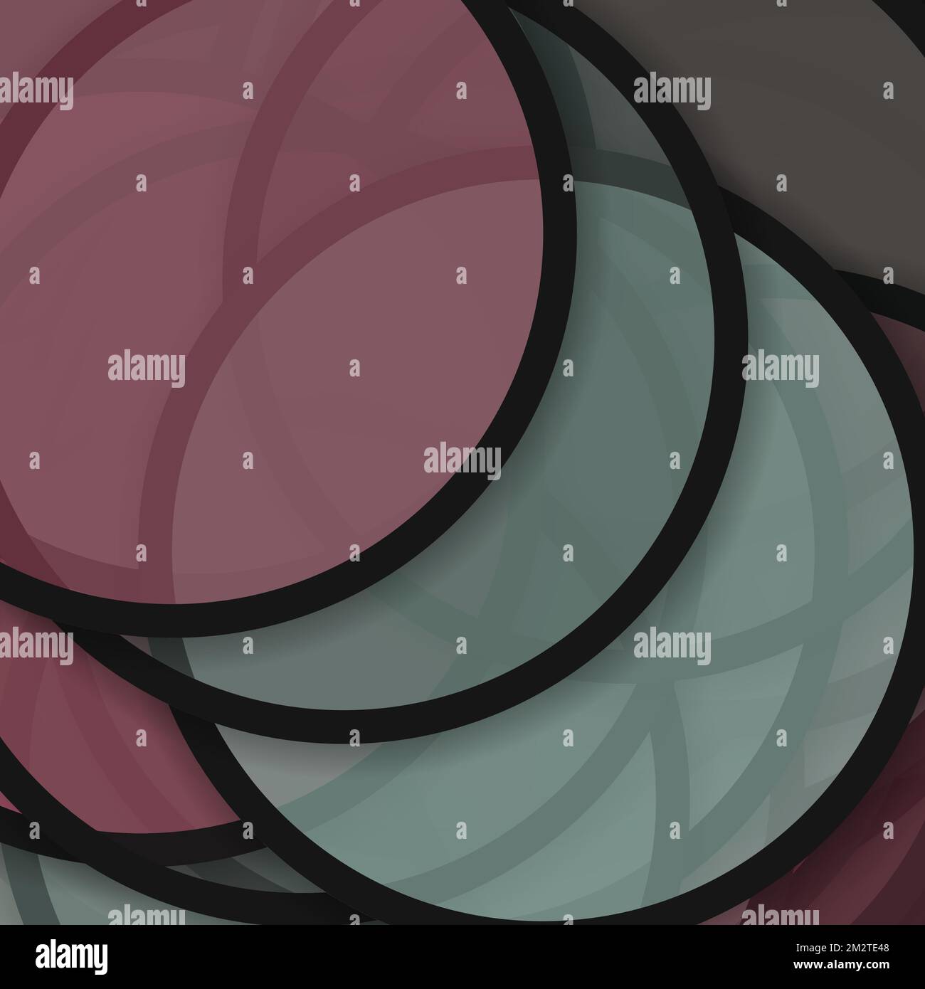 Circle shadows generative art background art illustration Stock Vector ...