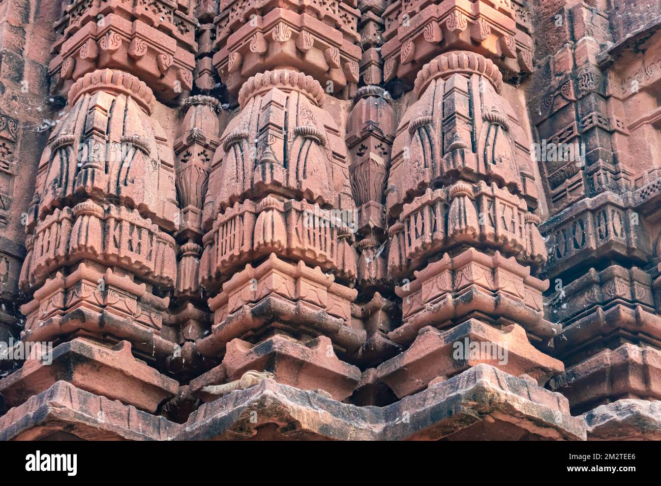 ancient hindu temple architecture from unique angle at day Stock Photo ...