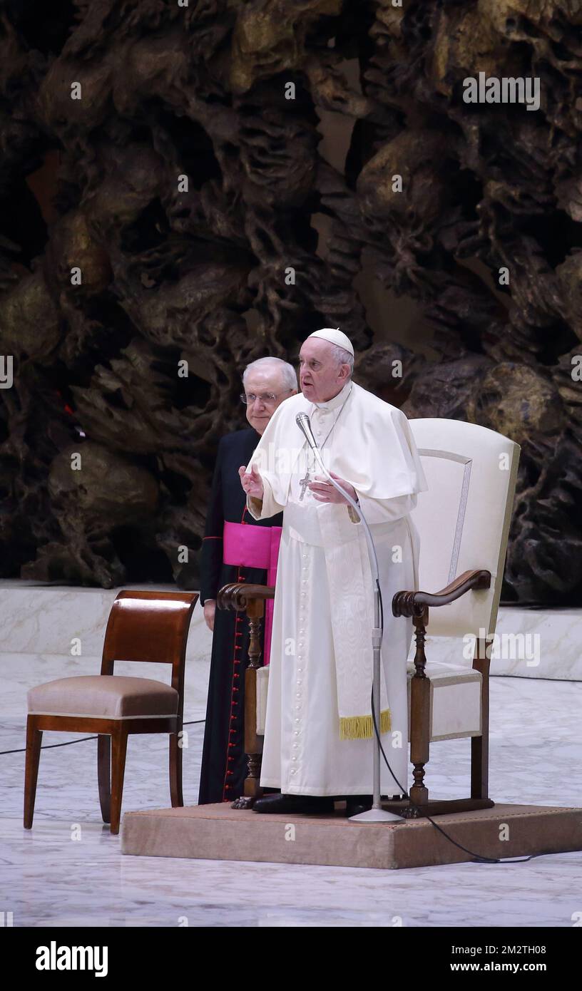 December 14, 2022 - POPE FRANCIS during his wednesday General Audience ...