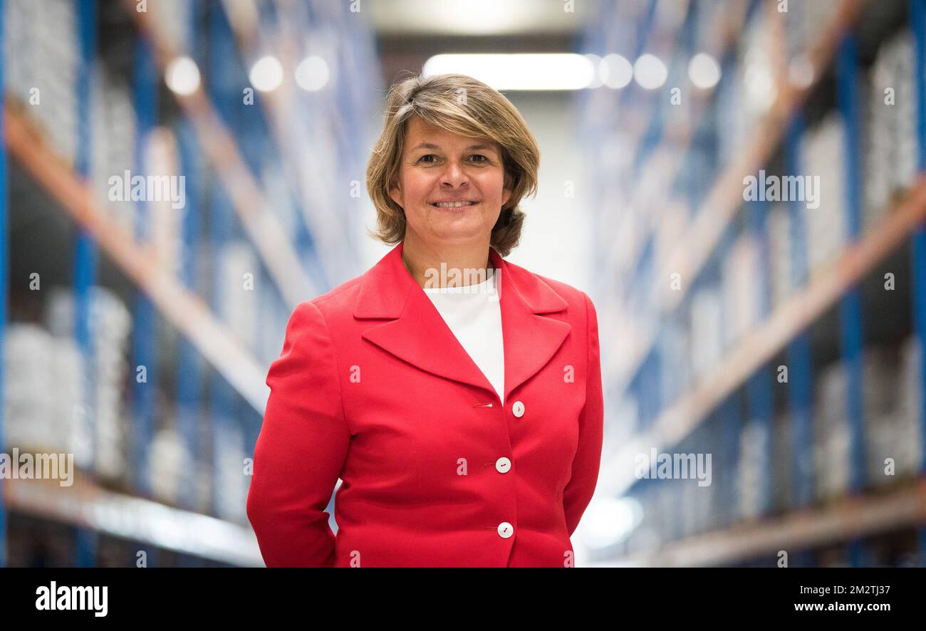 Van Marcke CEO Caroline Van Marcke poses for the photographer during ...