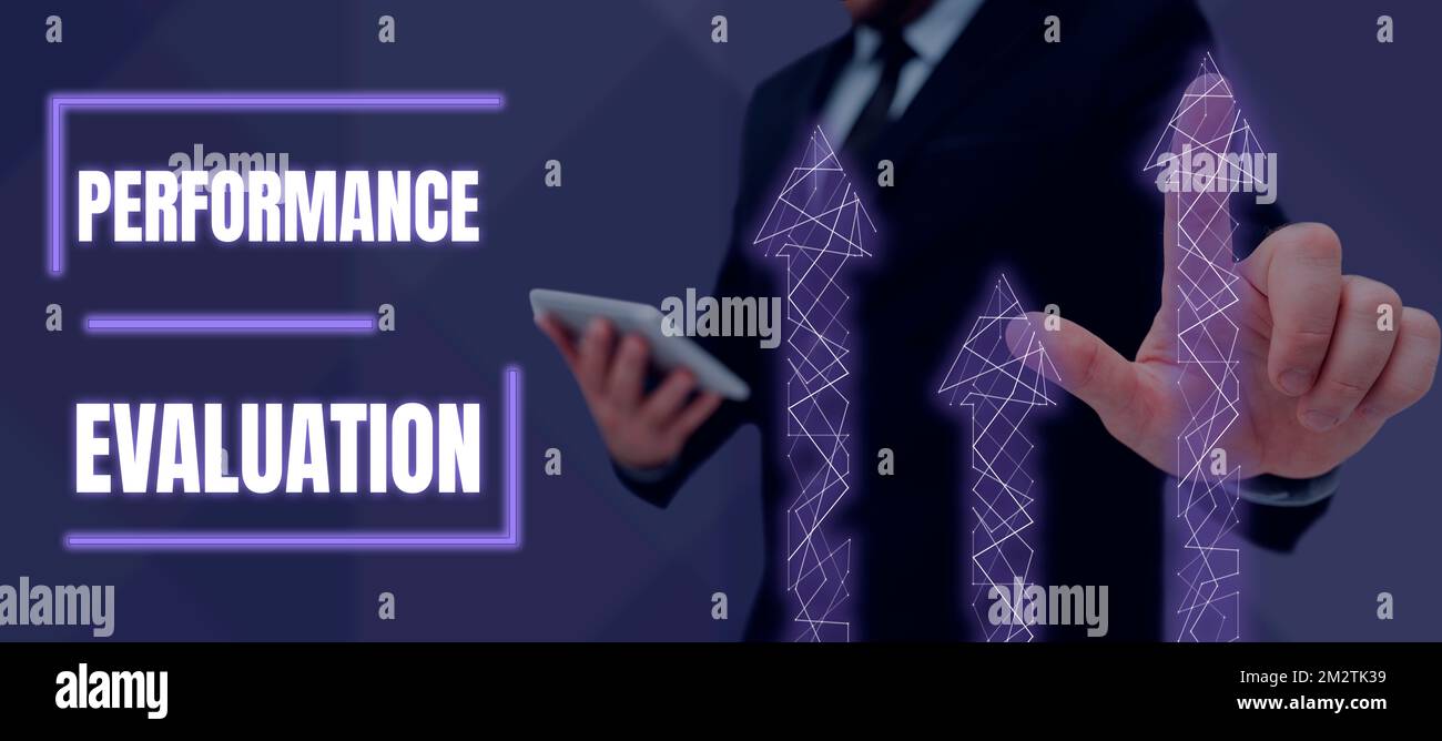Inspiration showing sign Performance Evaluation. Concept meaning the development and action ...