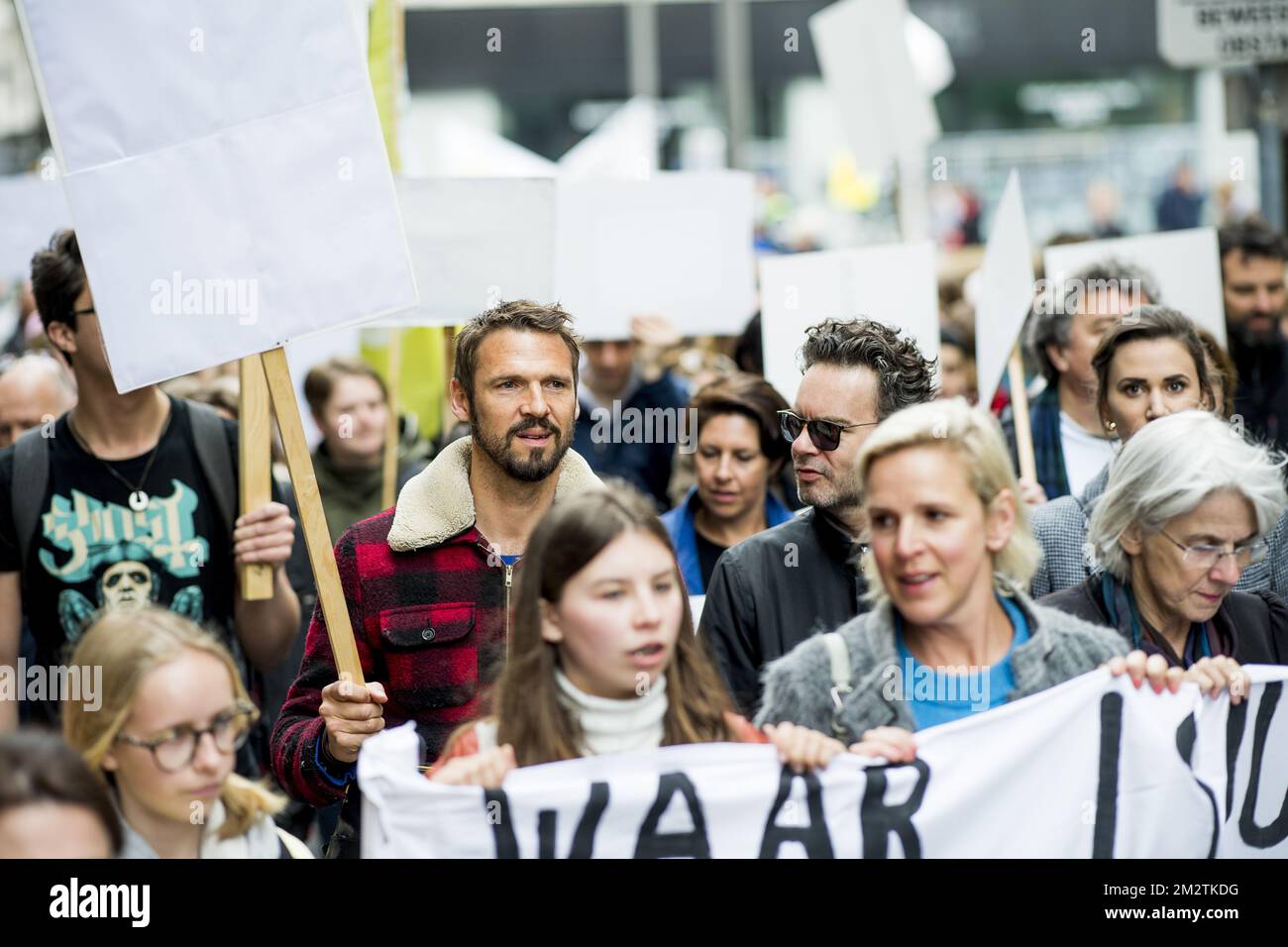 actor and singer Pieter Embrechts, Tom Dewispelaere and Actress Tine ...