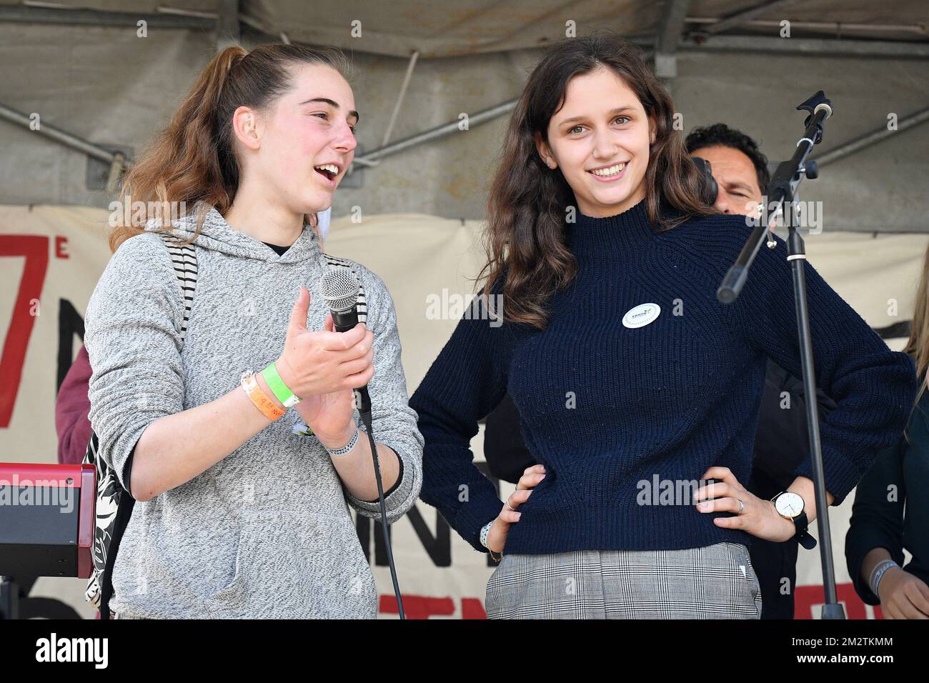 Climate activist Adelaide Charlier and Climate activist Julie Schummer ...