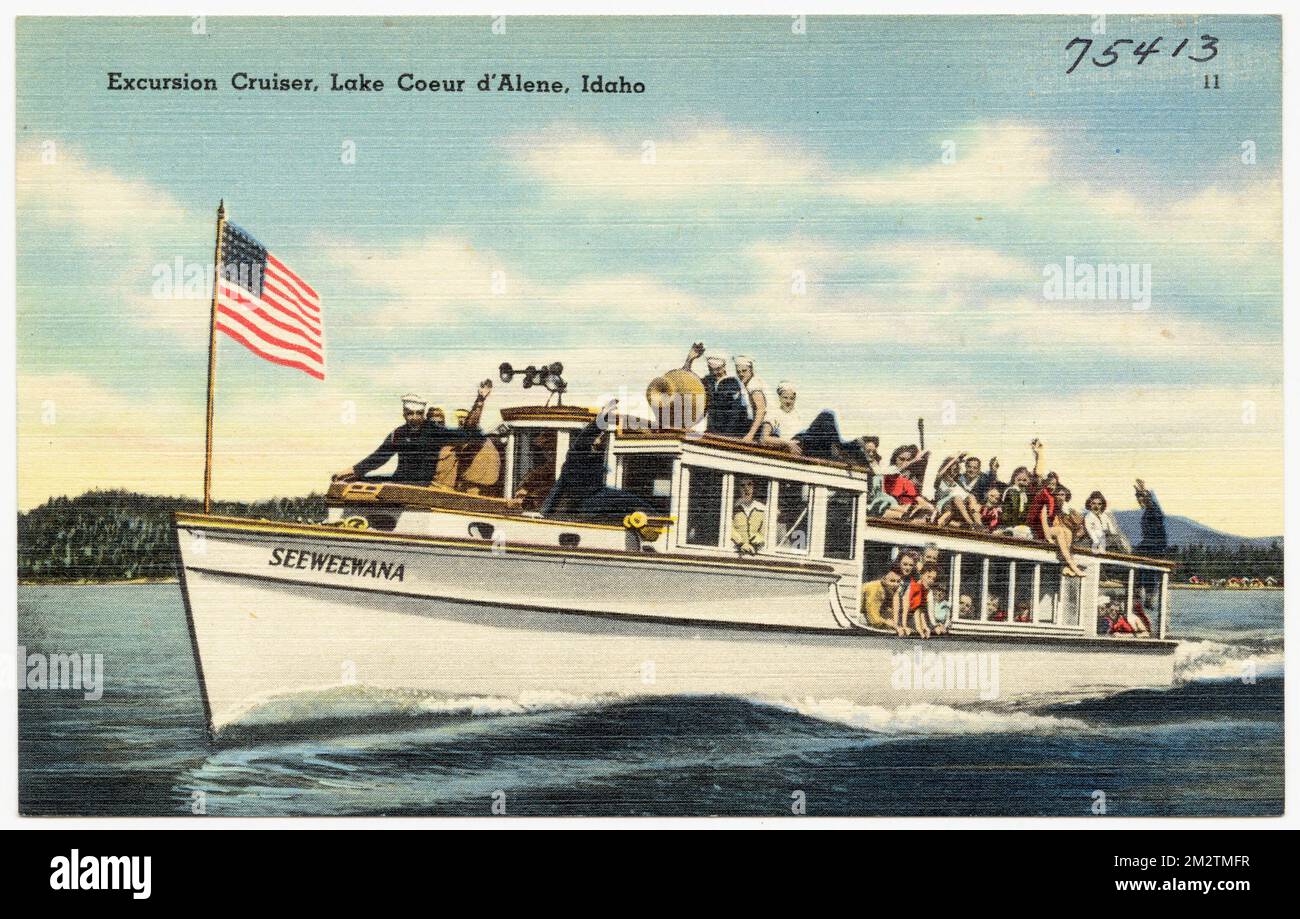 Excursion cruiser, Lake Coeur d'Alene, Idaho , Boats, Lakes & ponds ...