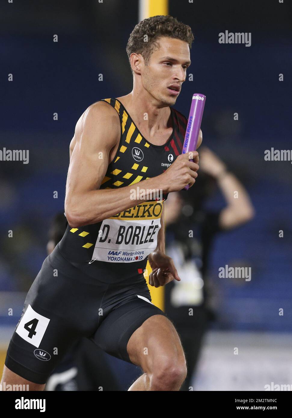 Belgian Dylan Borlee pictured during the 4x400m mixed at the IAAF World ...