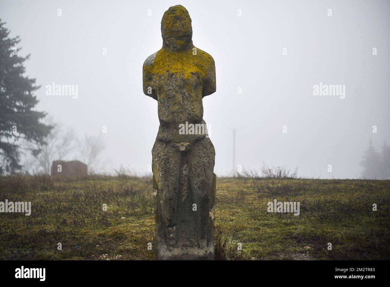 Non Exclusive: KHARKIV REGION, UKRAINE - DECEMBER 13, 2022 - A statue ...