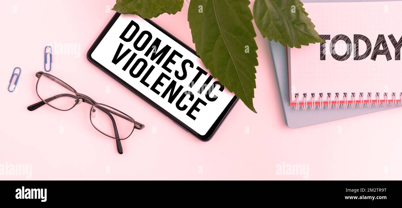 Sign displaying Domestic Violence. Word for violent or abusive behavior ... Sign displaying Domestic Violence. Word for violent or abusive behavior ...