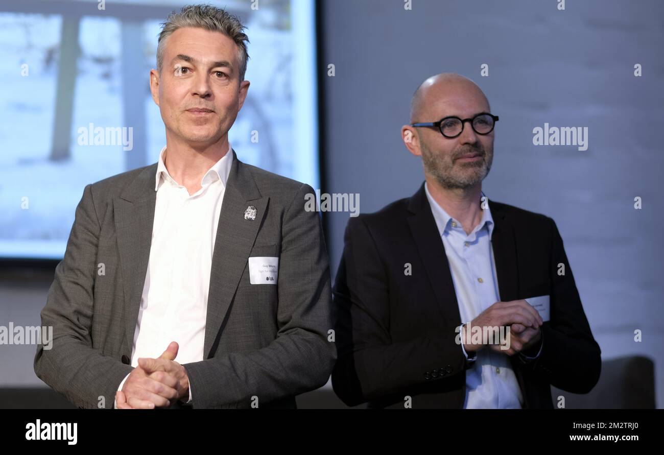Guy Weyns and Koen Verwee pictured during the closure of the climate ...