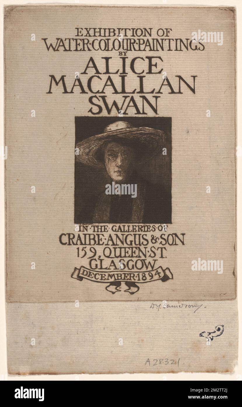 Exhibition of watercolour paintings by Alice Macallan Swan , Painters ...