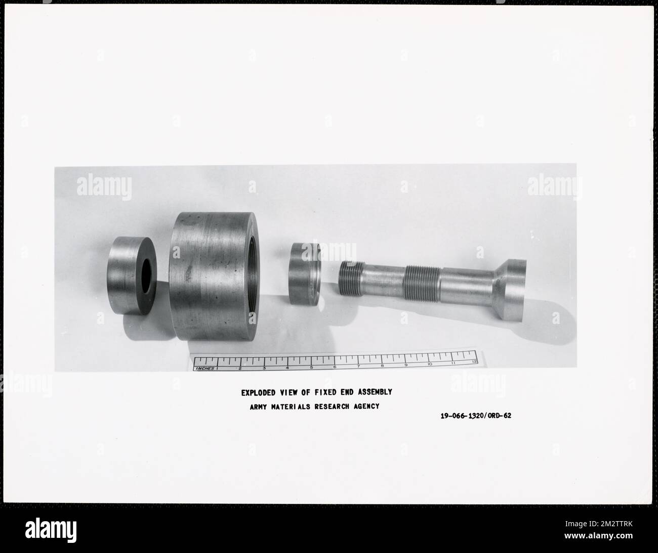 Exploded view of fixed end assembly , Armories, Ordnance industry ...