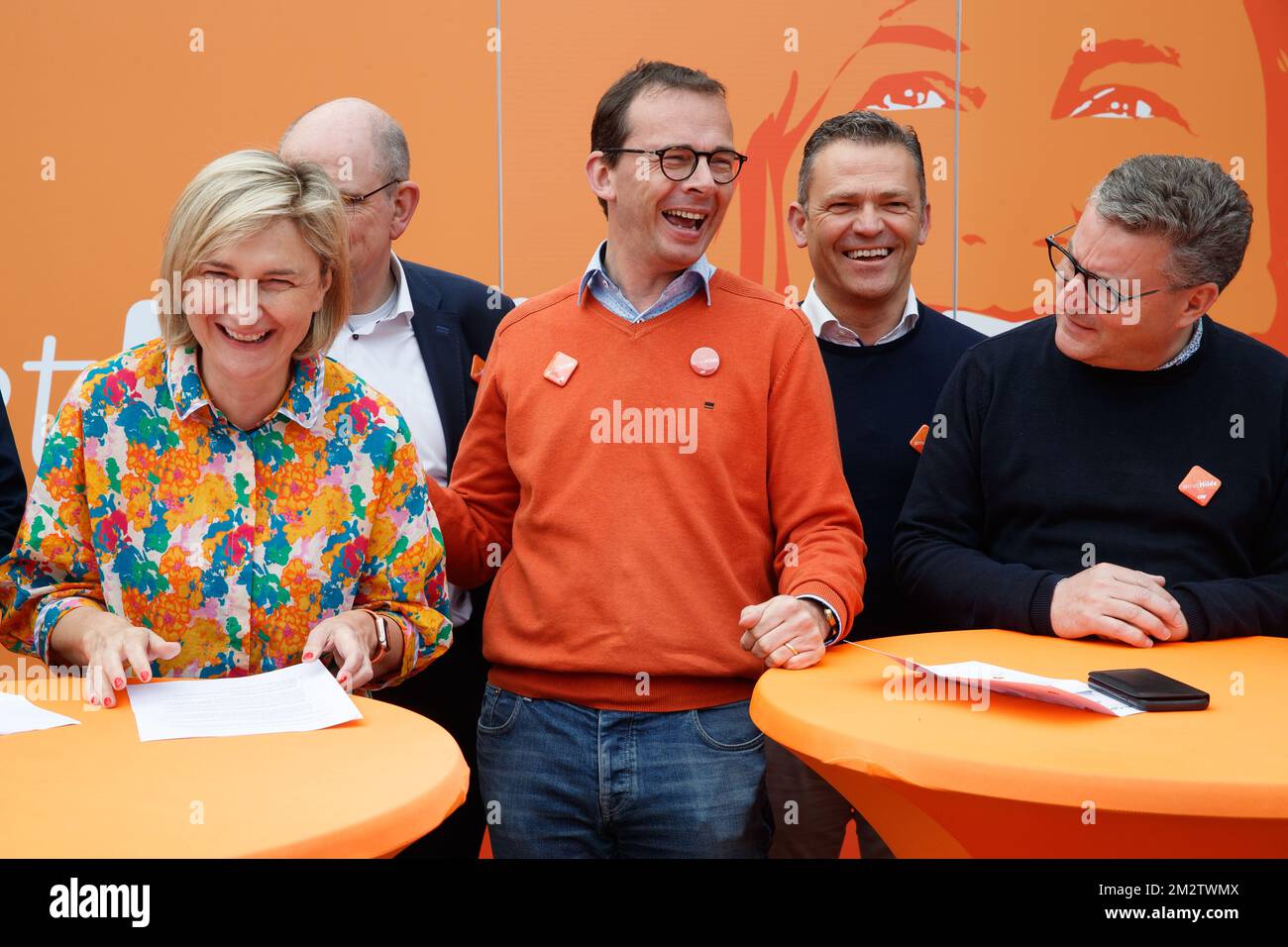 Flemish Minister of Education Hilde Crevits, Minister of Justice Koen ...