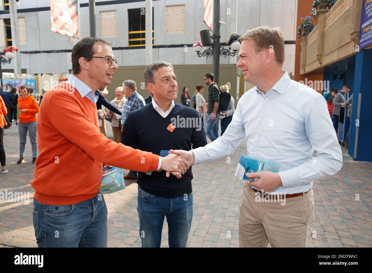 CD&V chairman Wouter Beke, CD&V's Servais Verherstraeten and CD&V's ...