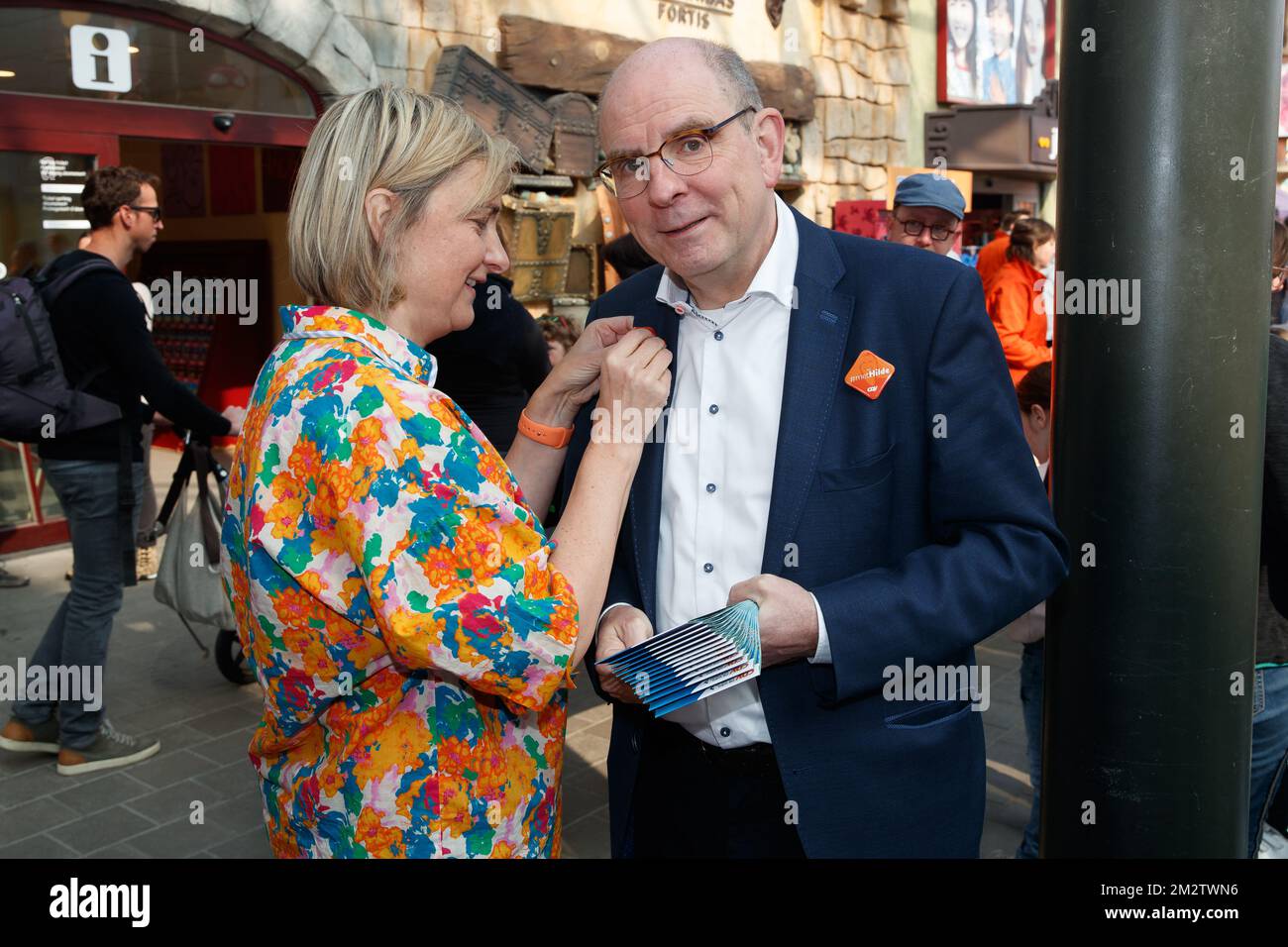 Flemish Minister of Education Hilde Crevits and Minister of Justice ...