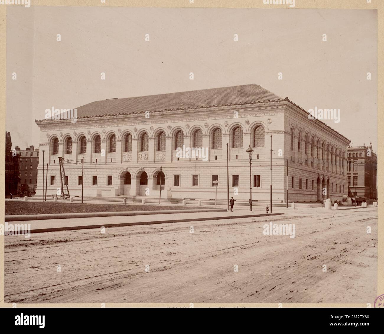 Exterior of completed McKim building , Public libraries, Facades ...