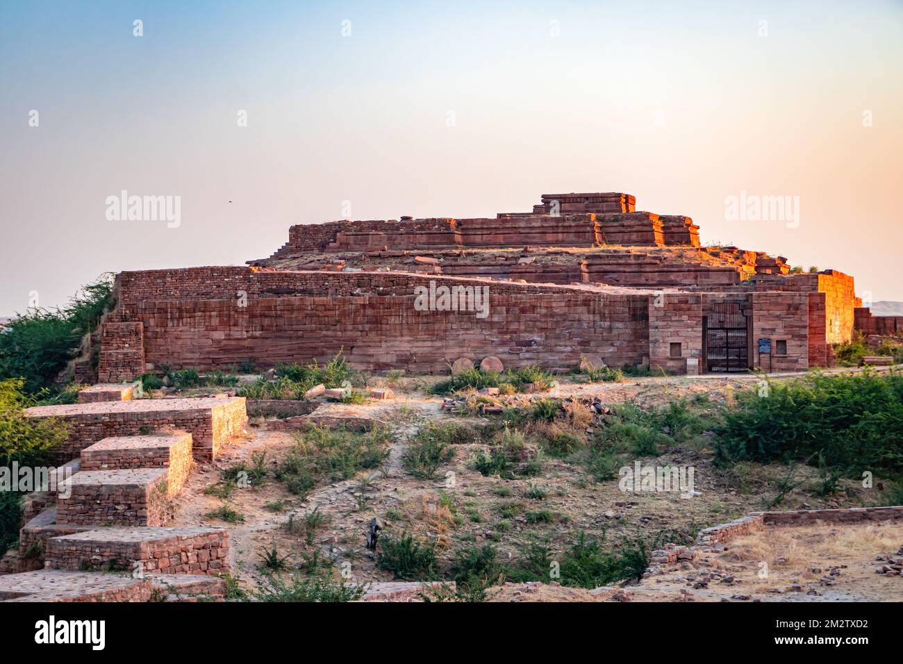 ancient ruined fort architecture from flat angle at day shot taken at ...