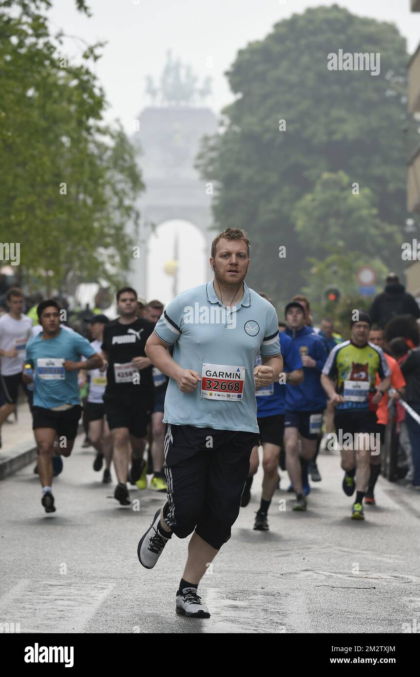 Runners pictured in action at the 40th edition of the Brussels' 20km ...