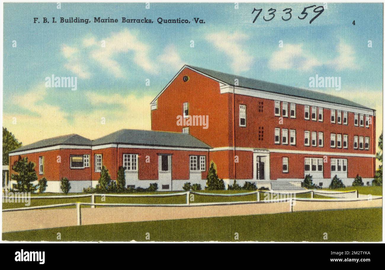 F. B. I. Building, Marine Barracks, Quantico, Va. , Military facilities ...