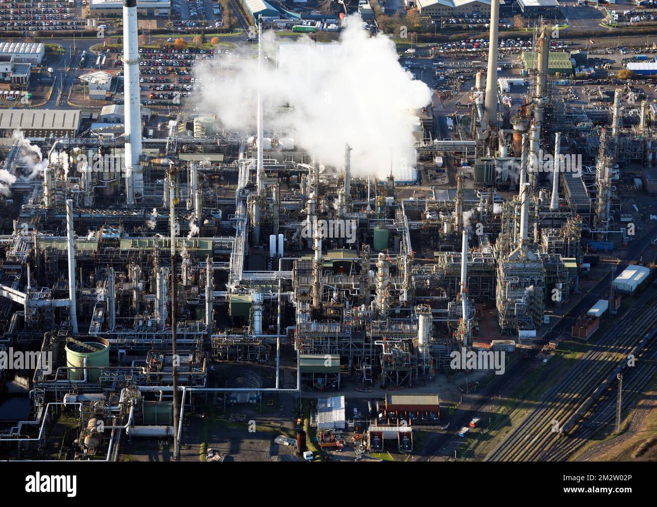 aerial view, typical of the petrochemical industry - of the Phillips 66 ...