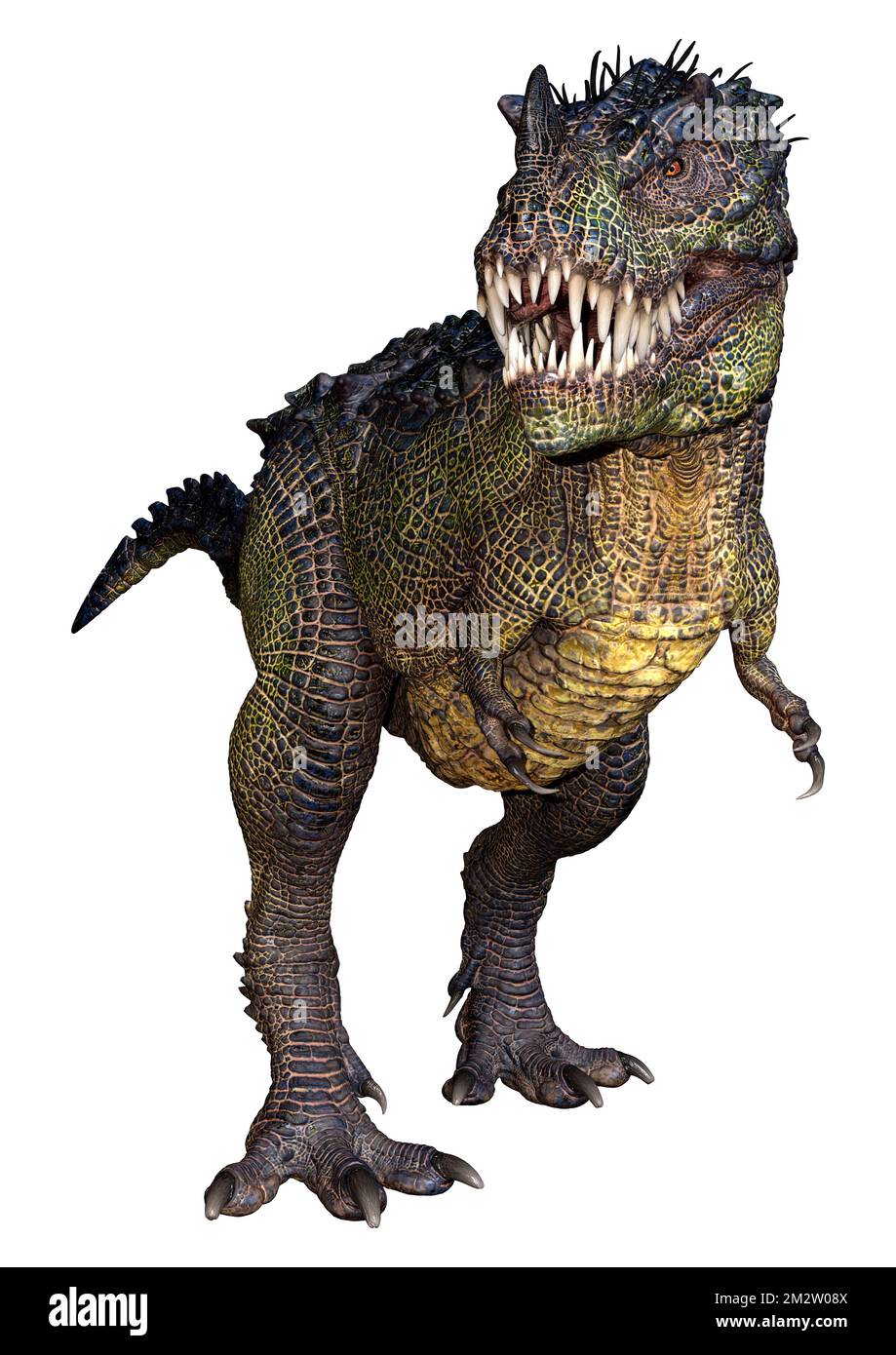 3D rendering of a fantasy dinosaur isolated on white background Stock ...