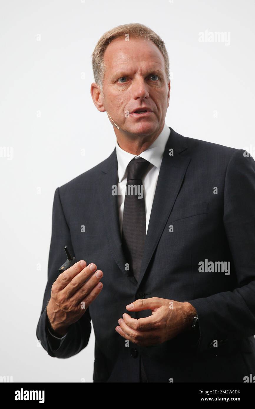 KBVB URBSFA CEO Peter Bossaert pictured during a press conference on a ...