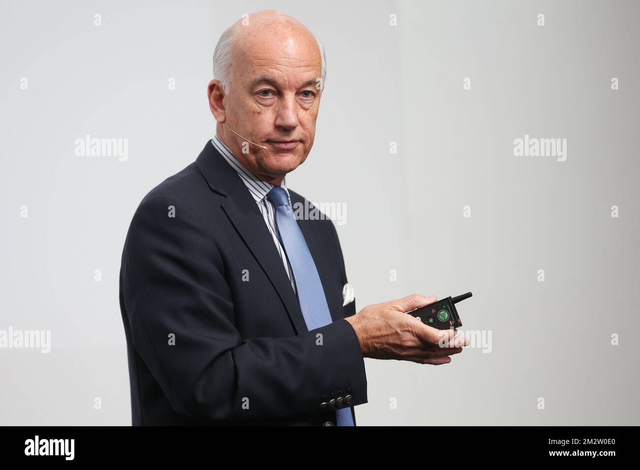 David Elleray pictured during a press conference on a new masterplan ...