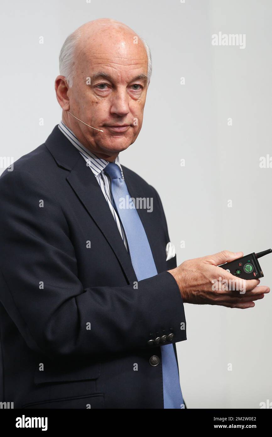 David Elleray pictured during a press conference on a new masterplan ...