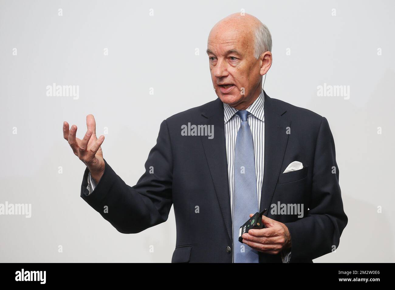 David Elleray pictured during a press conference on a new masterplan ...