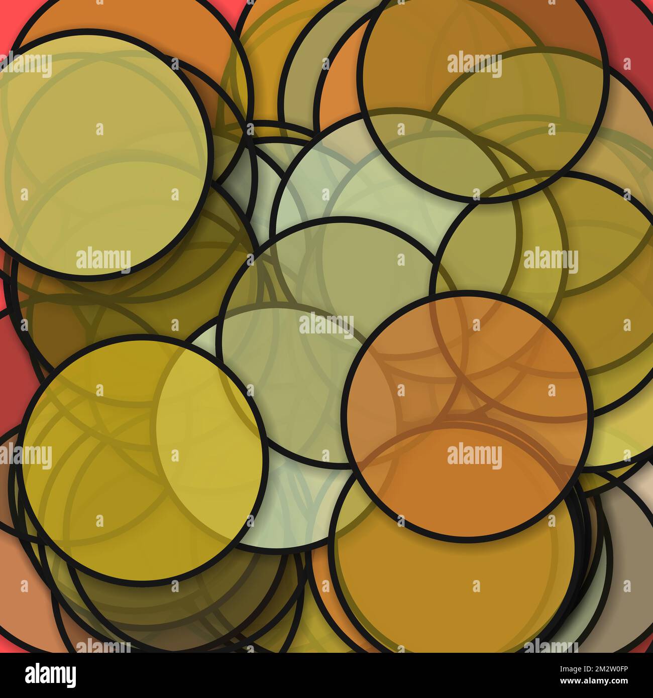 Circle shadows generative art background art illustration Stock Vector ...