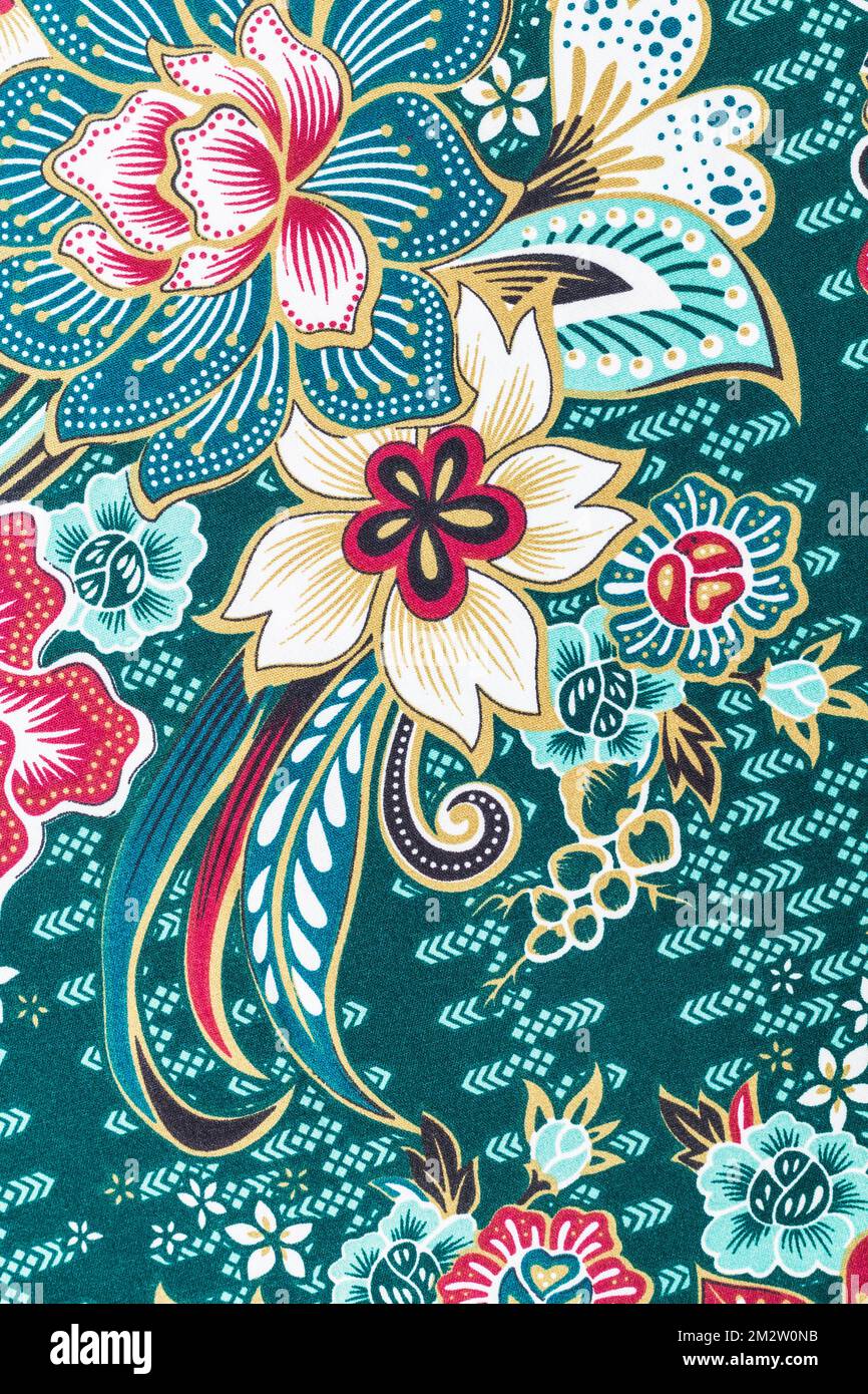 Batik sarong pattern background in Thailand, traditional batik sarong ...