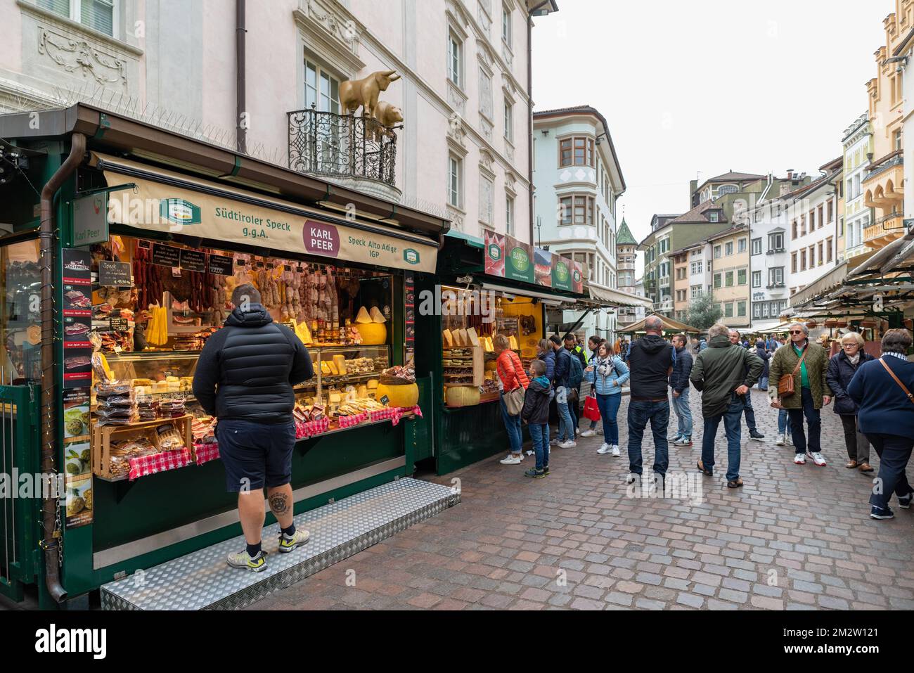 Bolzano, Italy - November 1, 2022: The famous fruit and vegetable ...