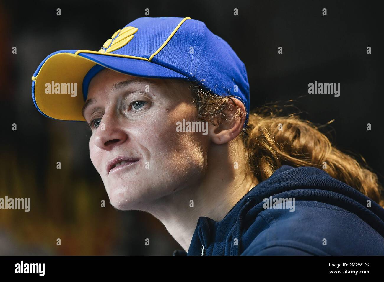 Belgian boxer Delfine Persoon pictured during a training session in ...