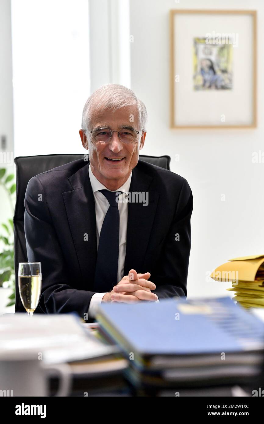Flemish Minister-President Geert Bourgeois pictured during the last ...