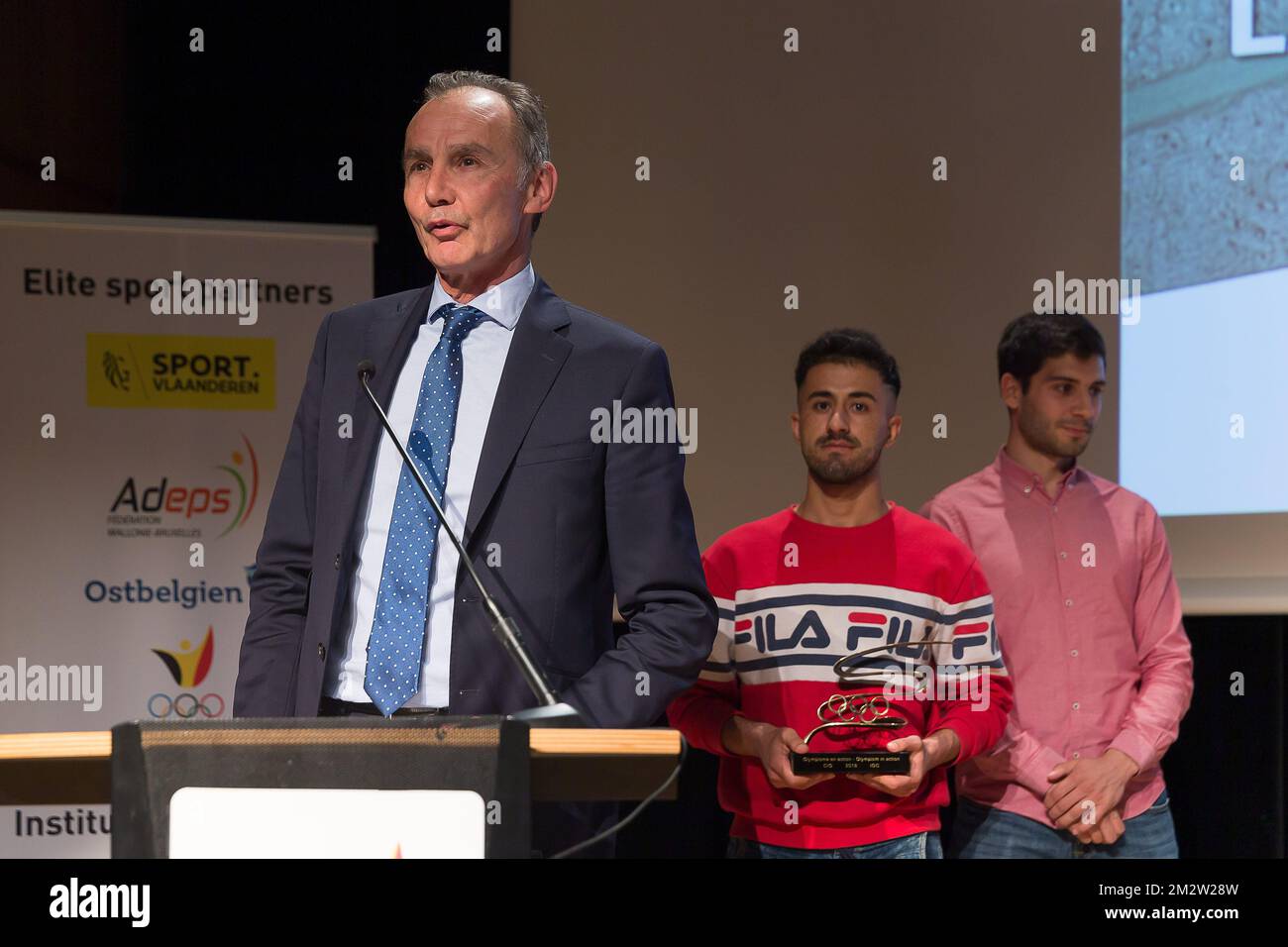 Laurent Thieul pictured during the annual general meeting of the ...