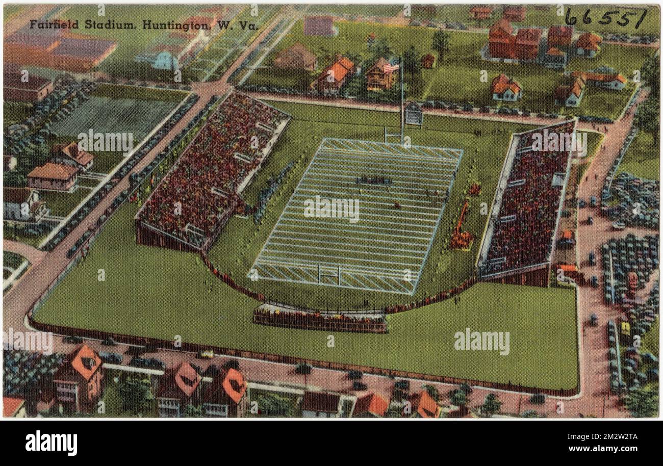 Fairfield Stadium, Huntington, W. Va. , Stadiums, Tichnor Brothers ...