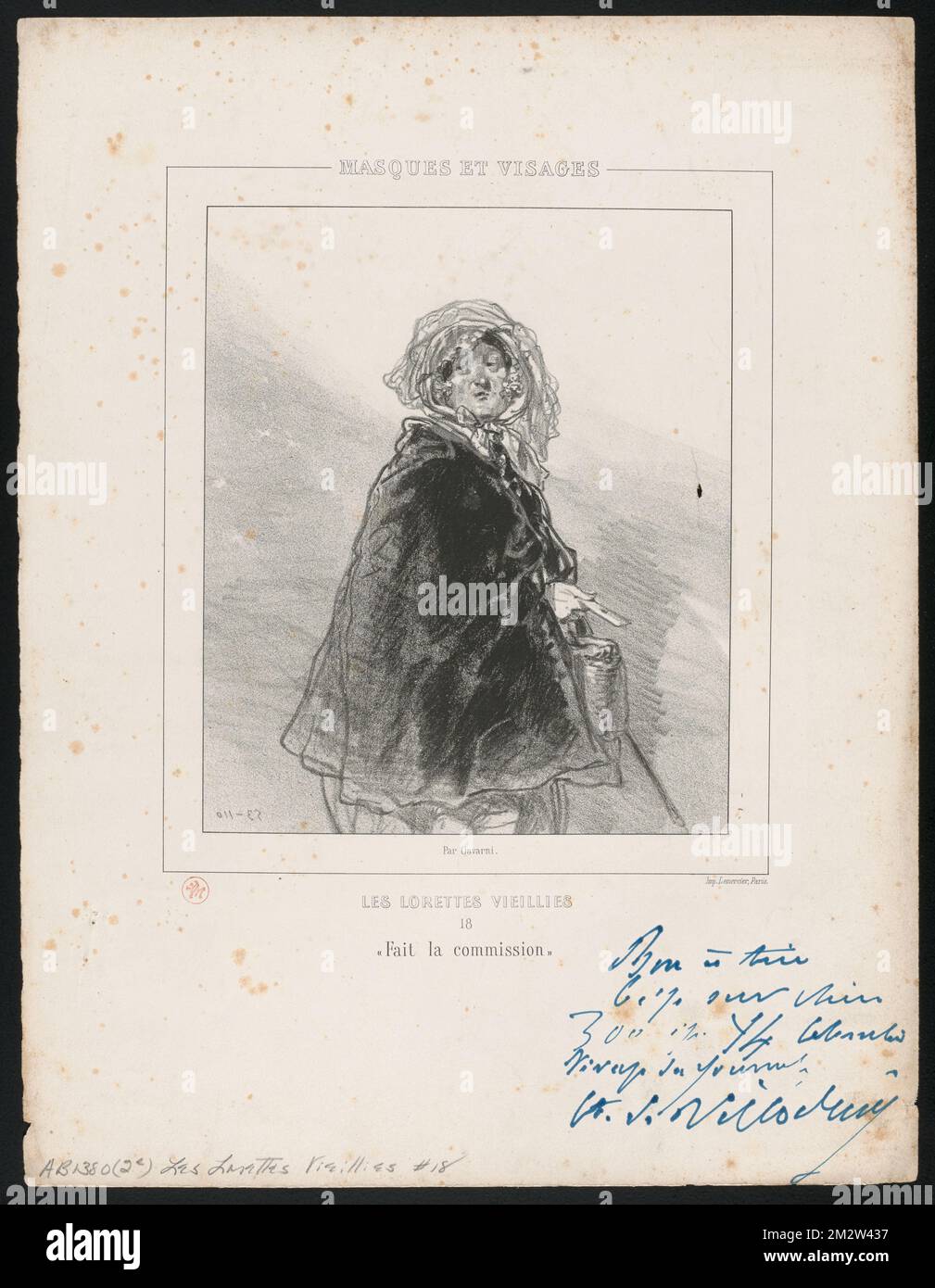 'Fait la commission' ,. Paul Gavarni (1804-1866). Lithographs and Other ...