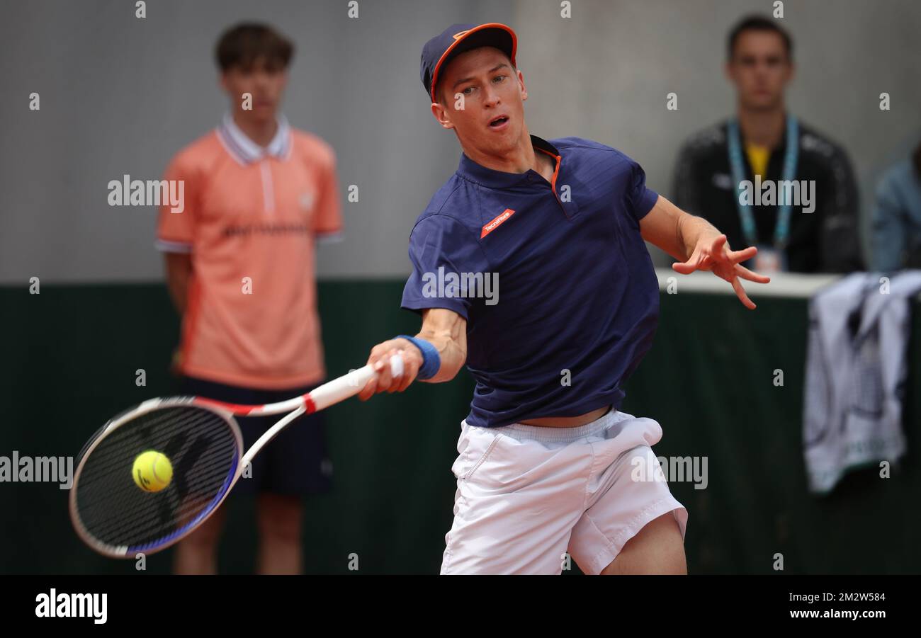 Belgian Kimmer Coppejans pictured in action during the match between ...