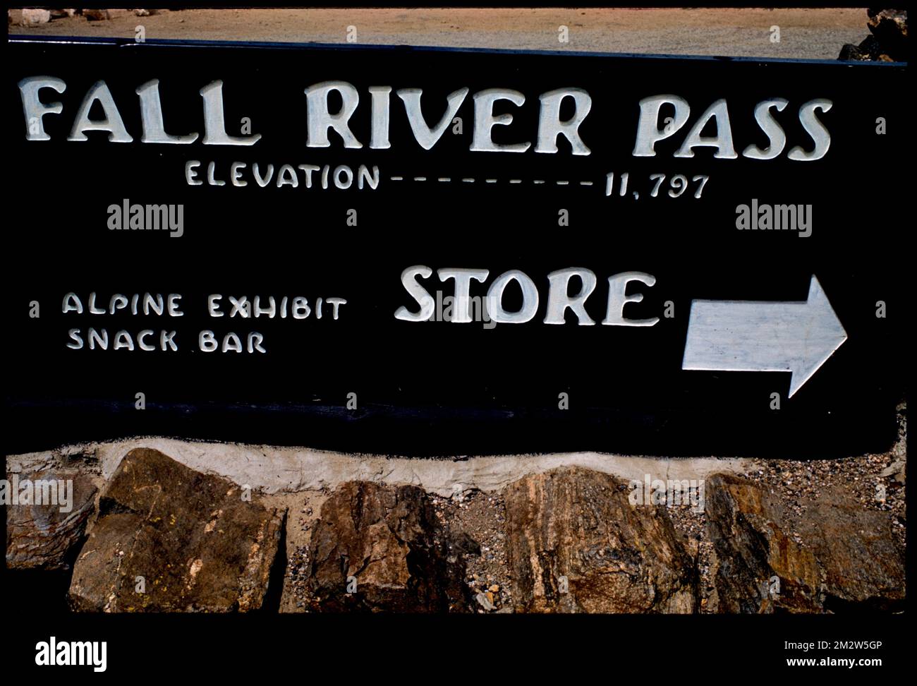 Fall River Pass, Colorado , Visitors' centers, Signs Notices. Edmund L ...